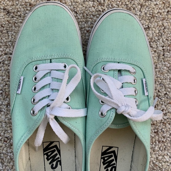 Vans | Shoes | Mint Green Vans | Poshmark